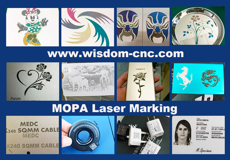 WS-F30M MOPA Fiber Color Laser Marking Machine 20W 30W 60W 70W Source ...