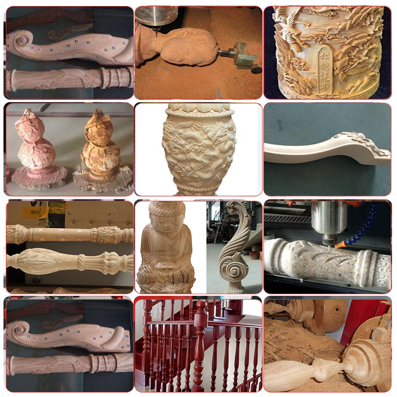 WS-R1325 1325 Wood 3D Engraving Woodworking CNC Router With 4 Axis ...