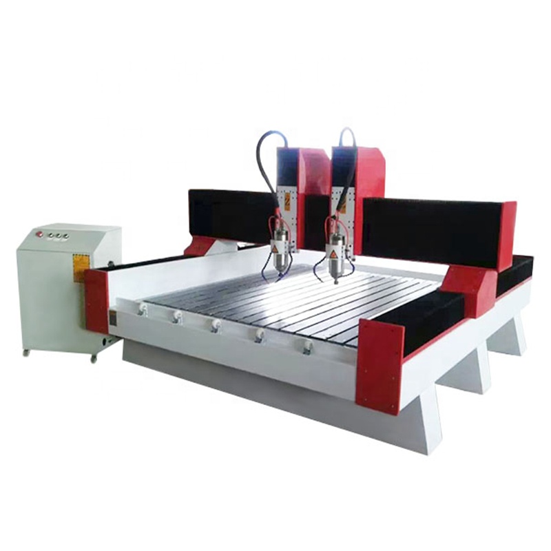 WS-S1530 Dual head Stone CNC Router For 3d Stone Engraving Carving ...