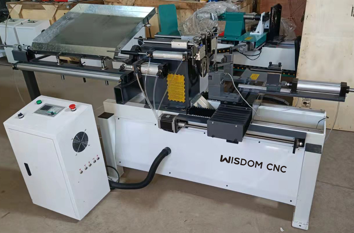 Auto Feeding Small Wood Lathe Machine Delivery - Wisdom CNC